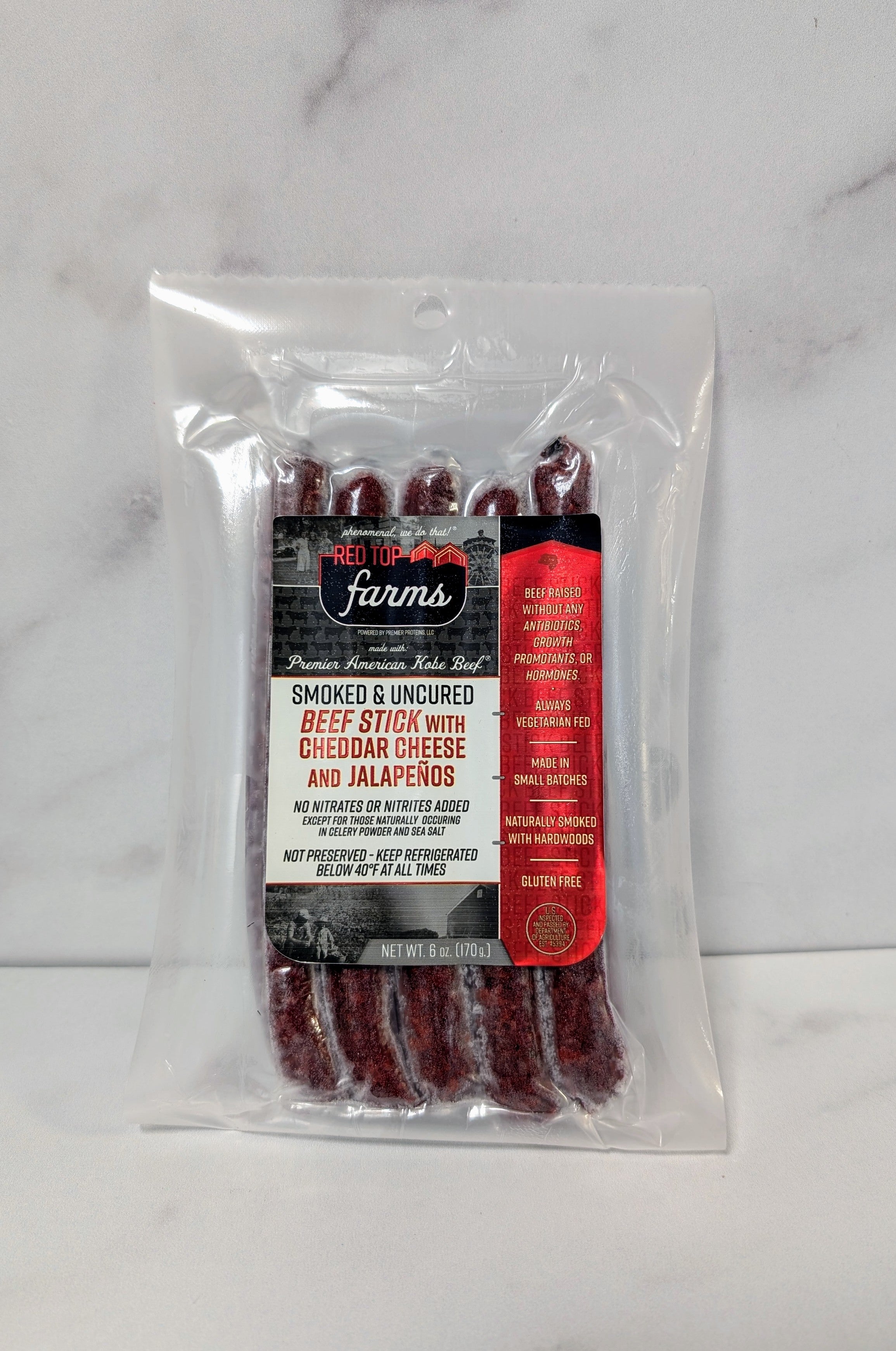 Premier American Kobe Beef Cheddar Cheese & Jalapeno Snack Stick – Holy ...