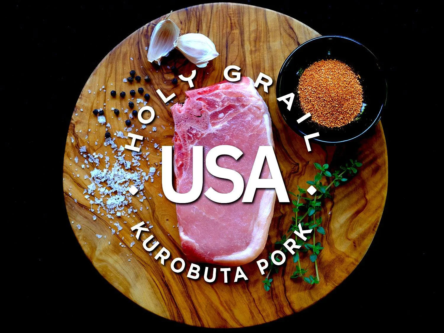 Kurobuta Pork Bone-in Loin Chop ~ 12oz. – Holy Grail Steak Co.