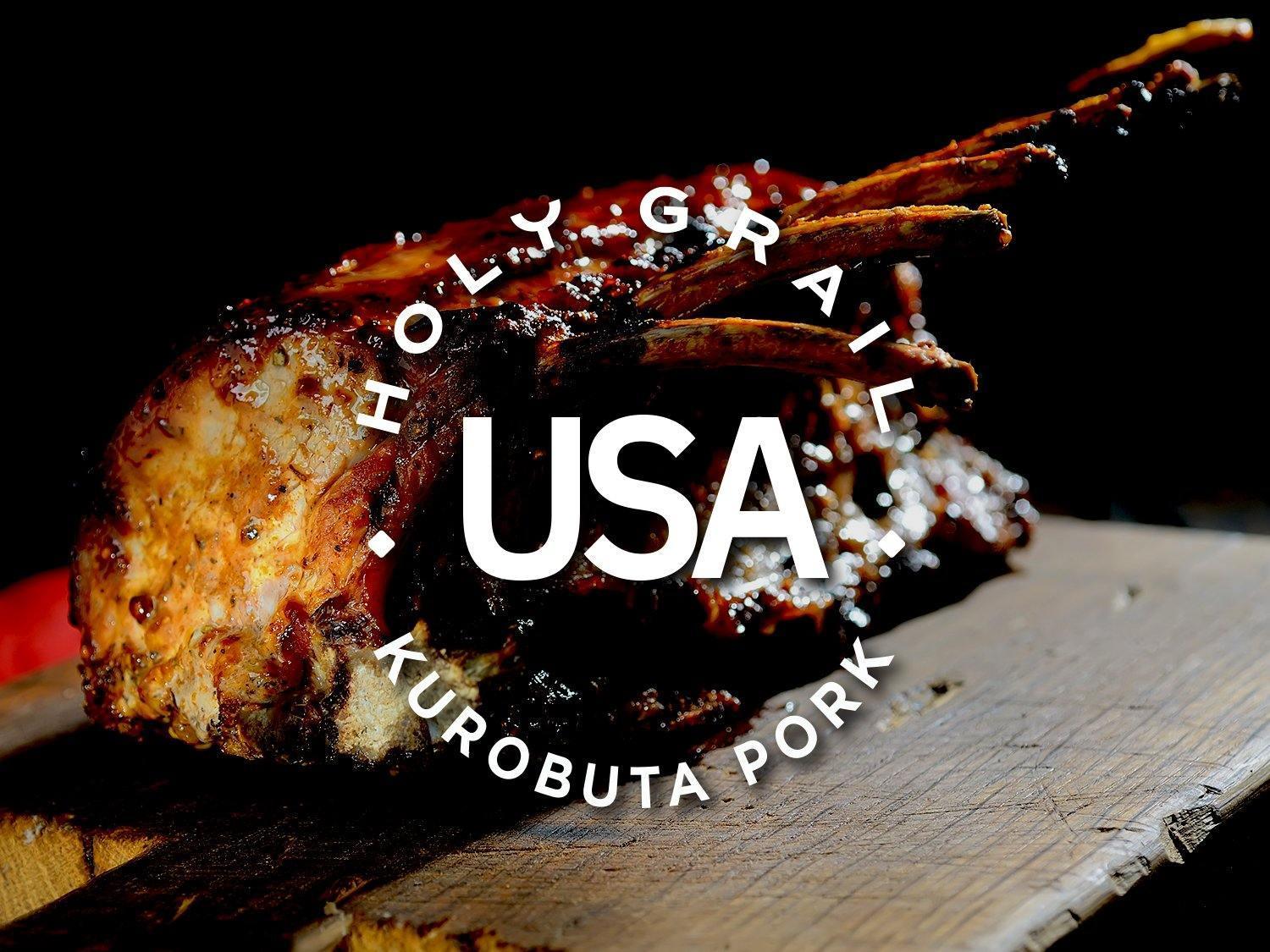 Kurobuta Pork Frenched Tomahawk Rack – Holy Grail Steak Co.