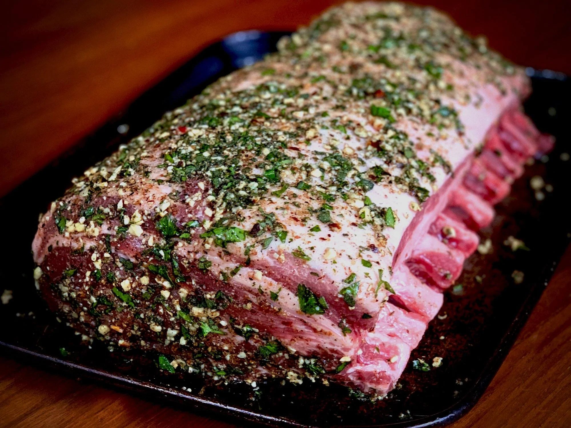 Premier American Berkshire Pork 10 Bone Rack – Holy Grail Steak Co.