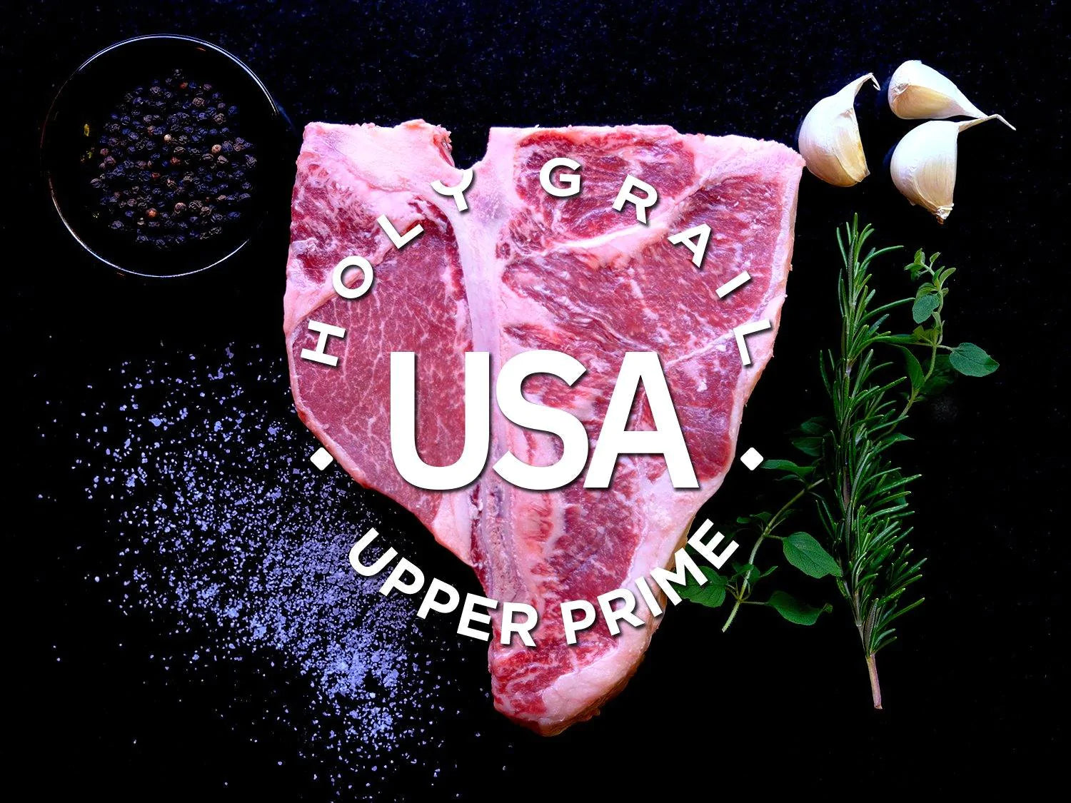 Upper Prime Black Angus Porterhouse Steak ~40 oz – Holy Grail Steak Co.